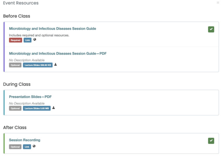 Your Dashboard and Events