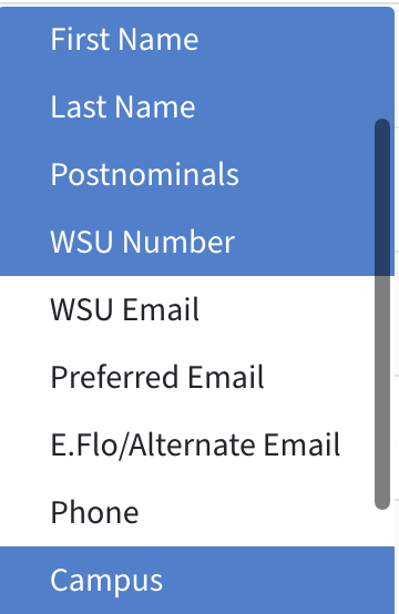 Filters, Column Visibility, and Exporting Data Filters, Column Visibility, and Exporting Data