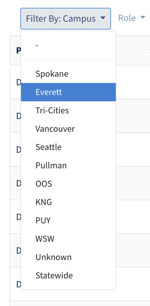 Filters, Column Visibility, and Exporting Data