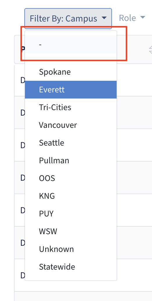 Filters, Column Visibility, and Exporting Data Filters, Column Visibility, and Exporting Data