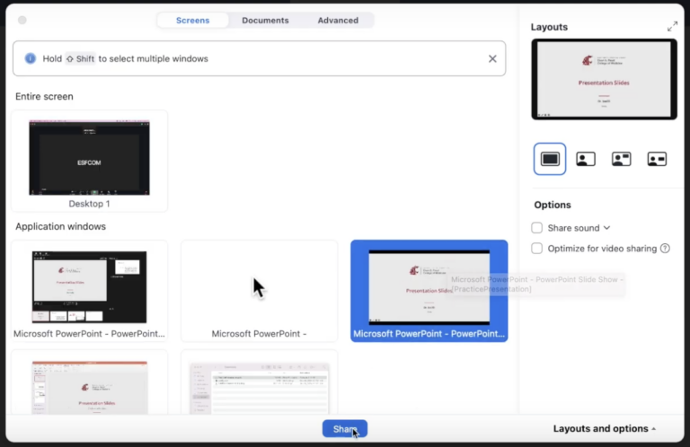 Use PowerPoint Presenter View in Zoom with Only One Screen